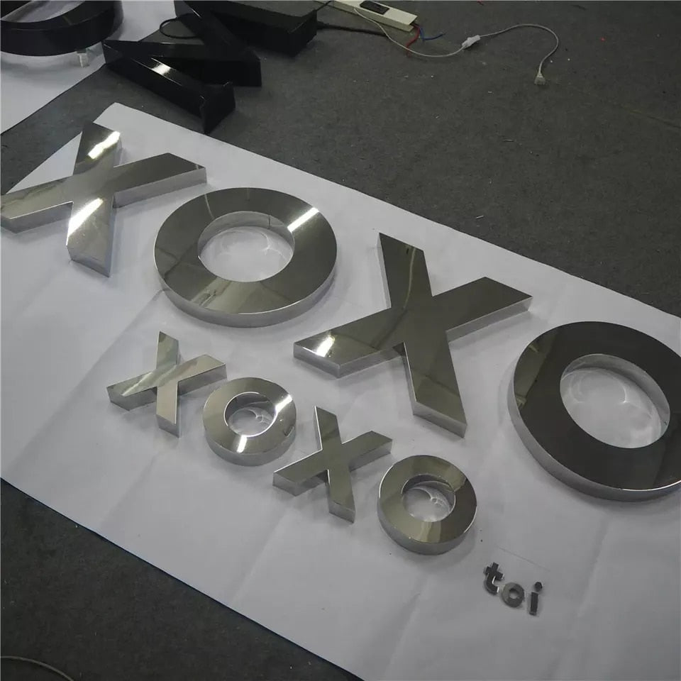 Custom 3D Metal Letters Wall Letters Custom Metal Letter Signs Commer ...