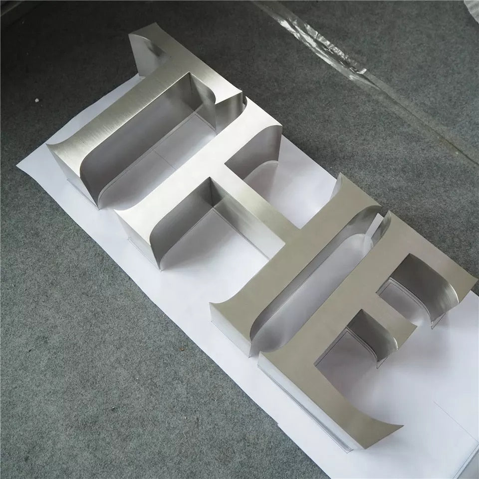 Custom 3D Metal Letters Wall Letters Custom Metal Letter Signs Commer ...